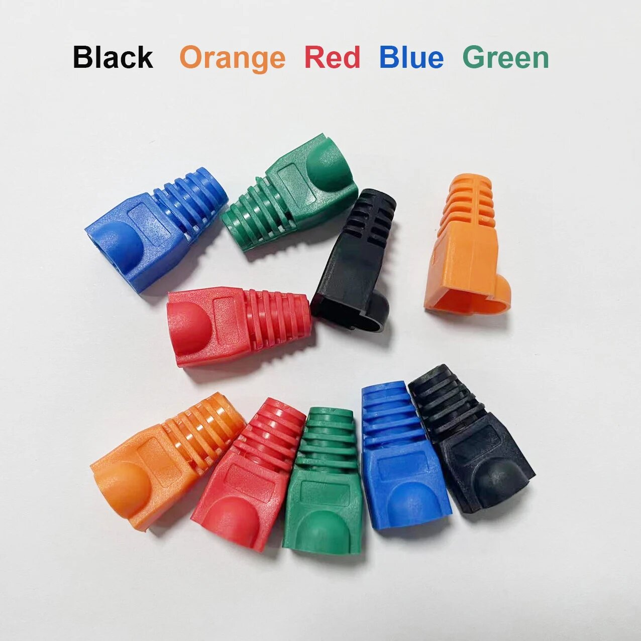Защитные колпачки RJ45, 100 шт, 5 цветов