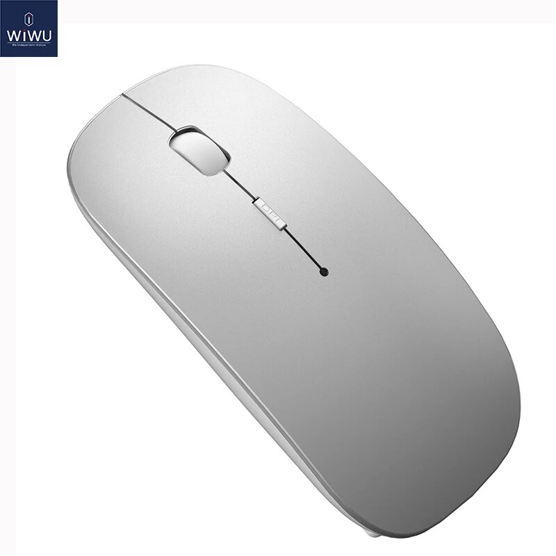 Беспроводная мышь WiWU Newest 2.4G для устройств IOS/Windows/Android, 1600DPI, с зарядкой через USB-C, легкая и портативная.