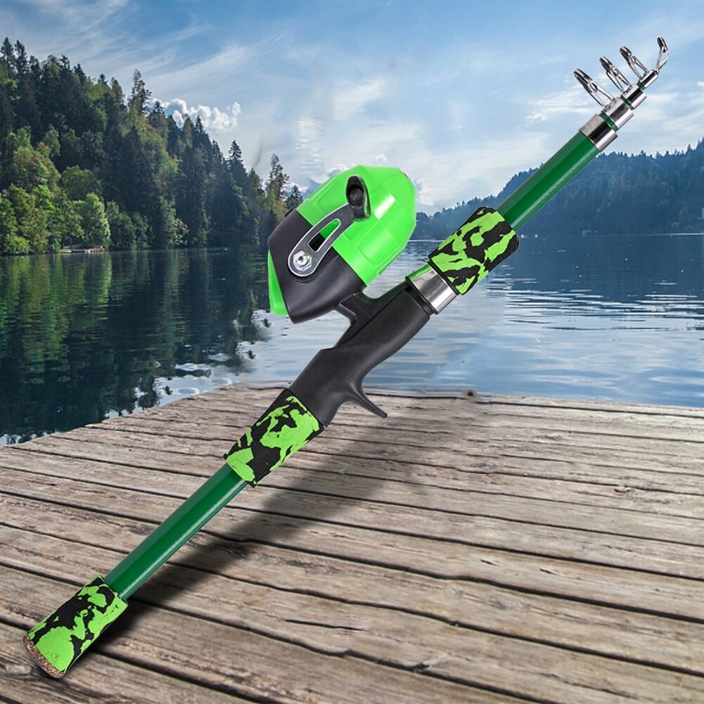 Детская удочка, телескопическая удочка Luya с коротким сечением, рыболовные снасти