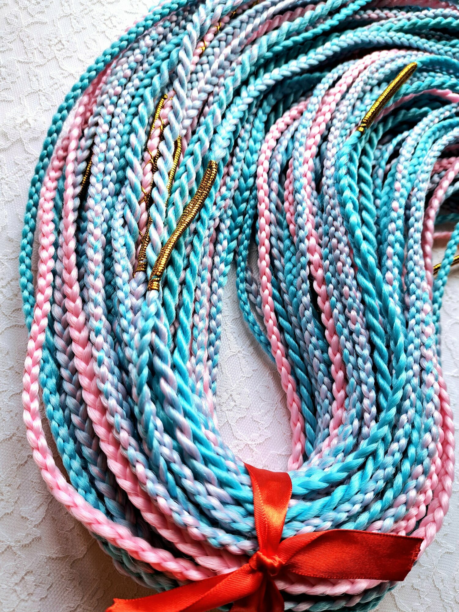 ДЕ афрокосы из канекалона 60 косичек 120 кончиков, 65-70 см, ручная работа