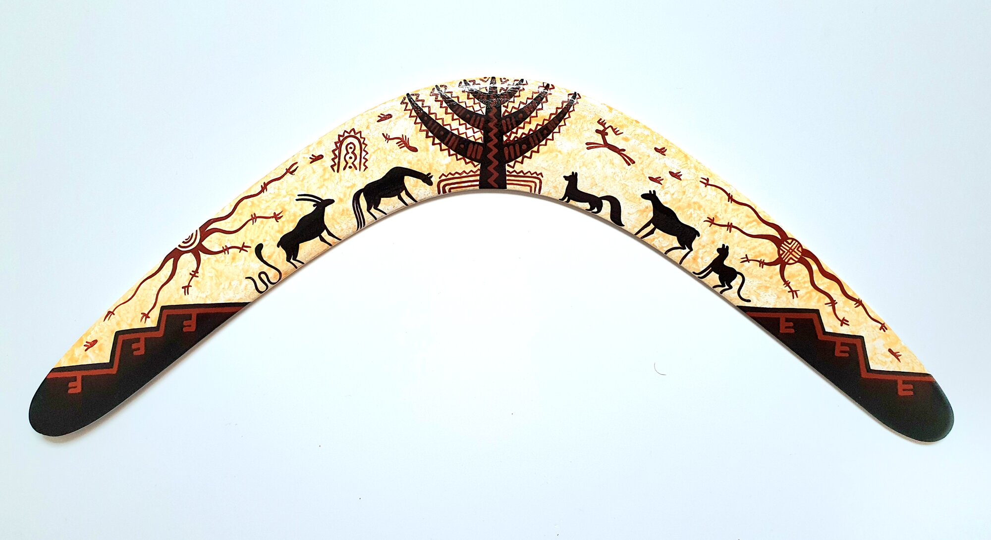 Бумеранг Древо жизни (Стандартный, 48 см), дерево, ручная рабо