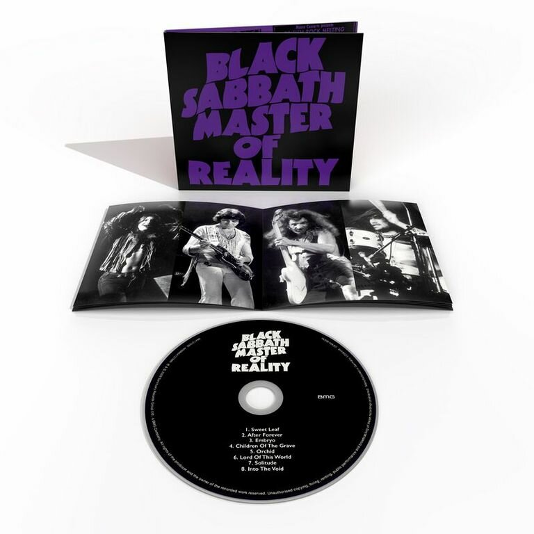 Компакт-диск Black Sabbath – Master of Reality, CD, Tri-Fold Digisleeve, Remastered, Limited Edition, BMG 2025