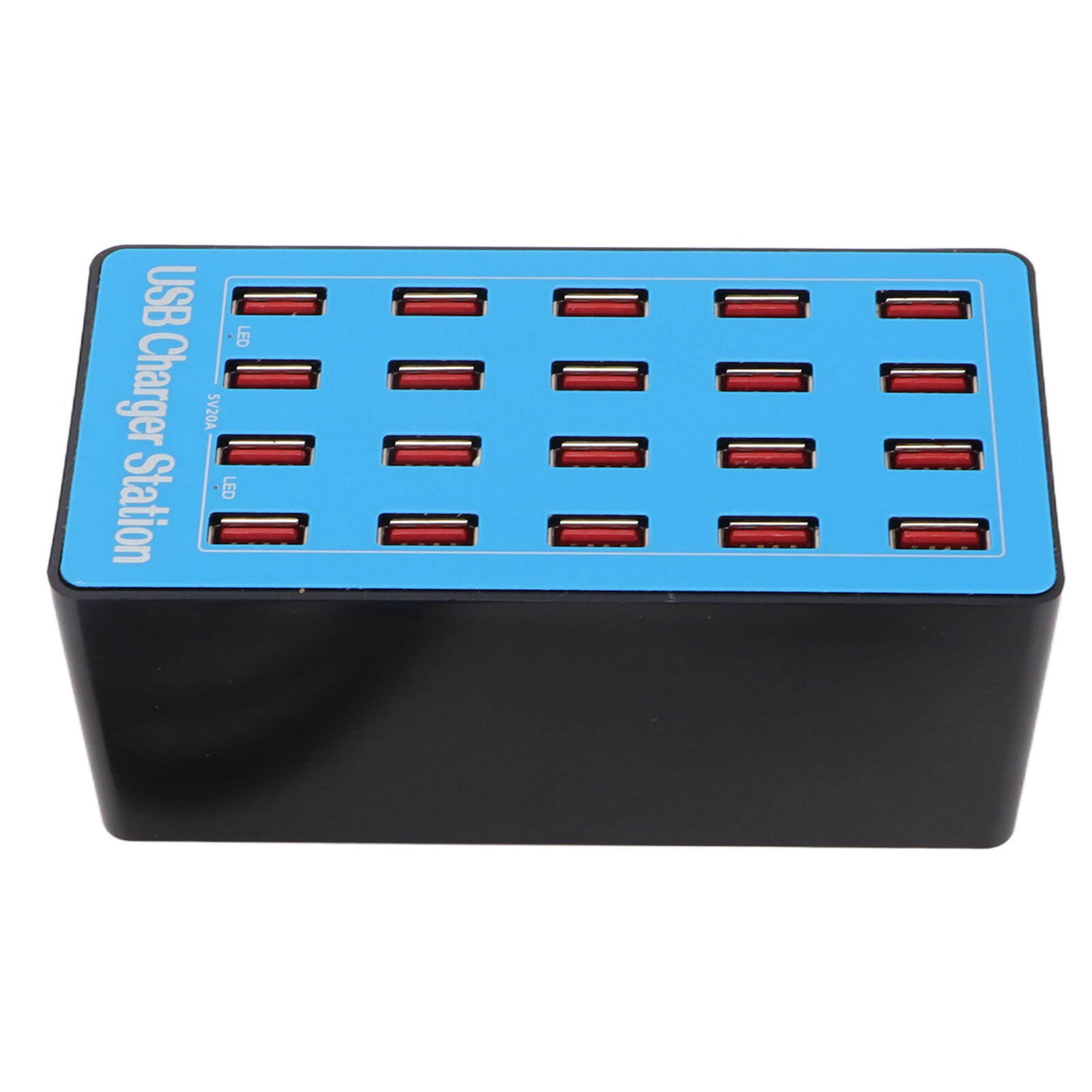 WLXA5 + 100 Вт 20-портовый USB-концентратор Зарядное устройство Настенный адаптер питания Станция быстрой зарядки 100240 В (вилка европейского стандарта)