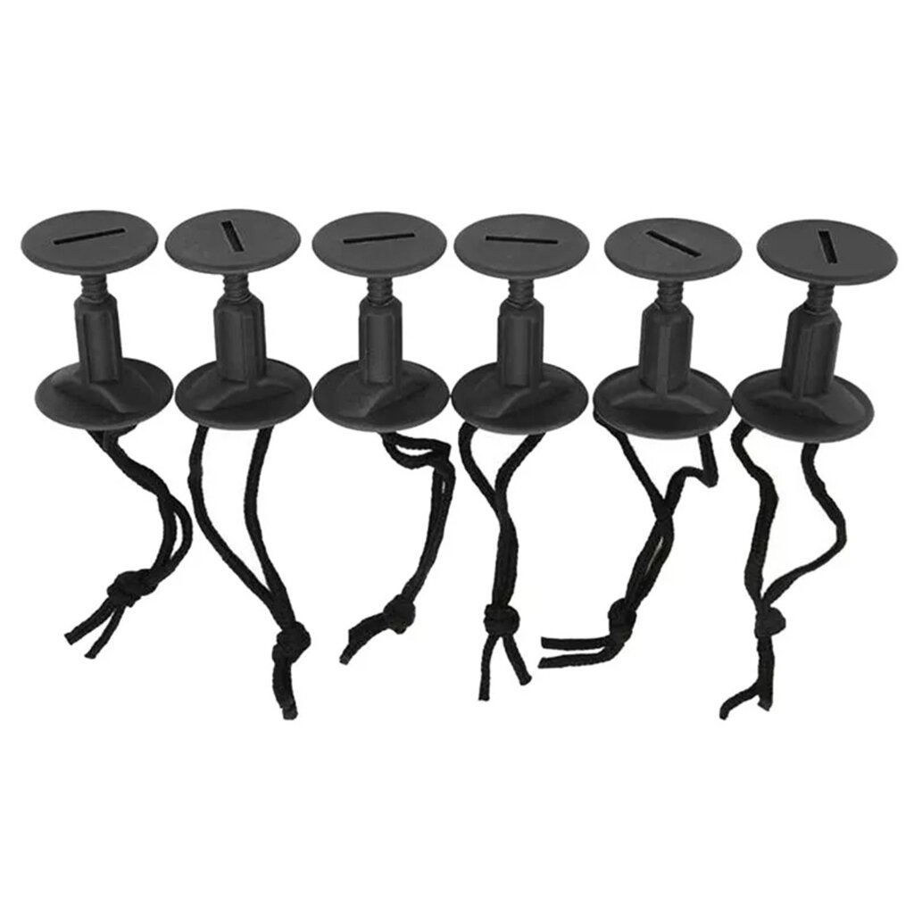 6 аксессуаров для веревки для серфинга, штекер для веревки для ног, штекер для ремня, черный