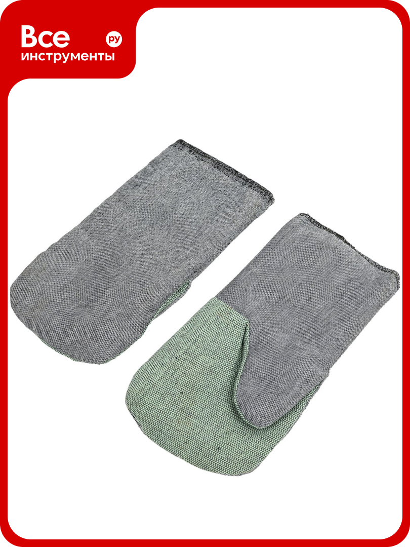 Утеплённые рукавицы х/б с брезентовым наладонником для хоз. и садовых работ Спец ватин РУК-ХББ/Э надежной конструкции