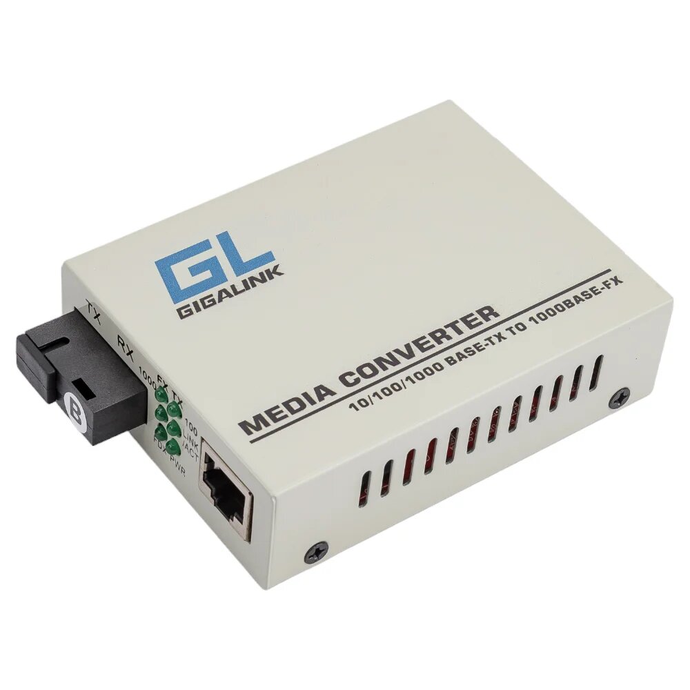 Gigalink Конвертер UTP, 100/1000Мбит/c GL-MC-UTPF-SC1G-18SM-1550