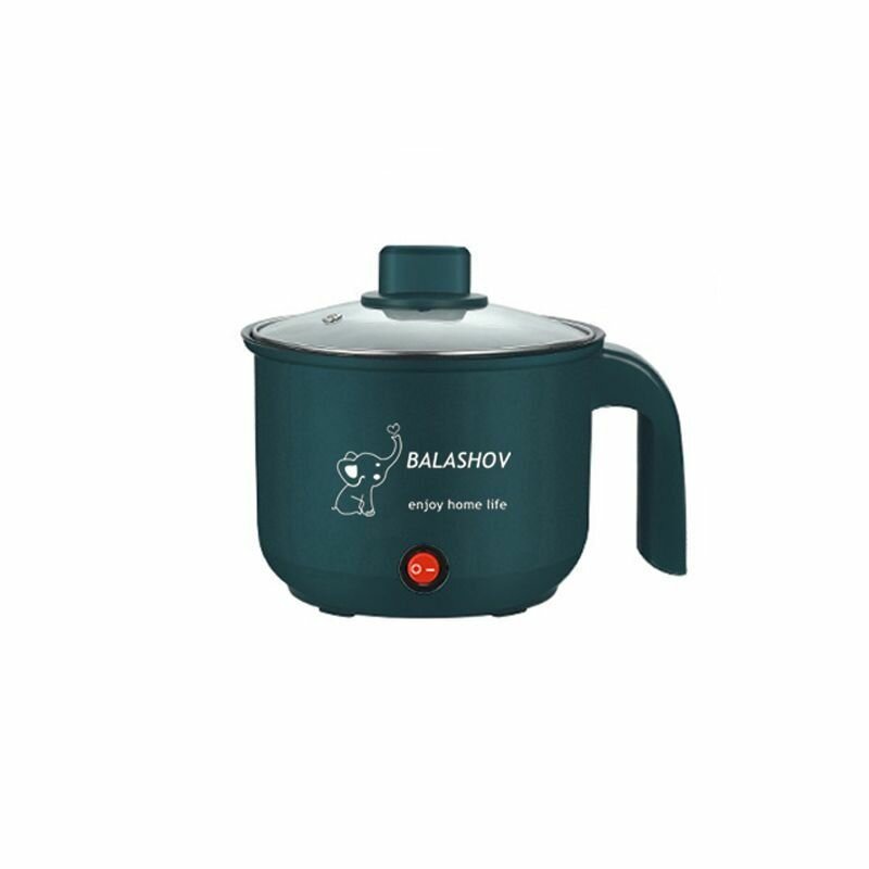 Миниатюрная электрическая рисоварка, антипригарный аппарат для приготовления пищи, 1,3 л, зеленый