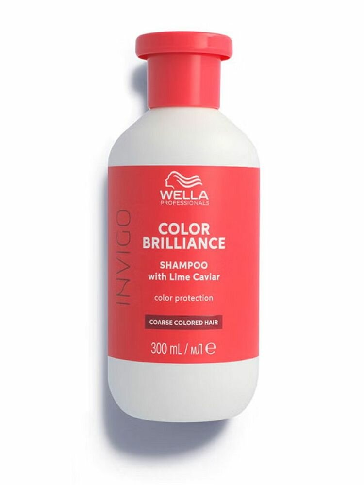 Wella Professionals Шампунь для защиты цвета окрашенных жестких волос Invigo Color Brilliance Coarse, 300мл