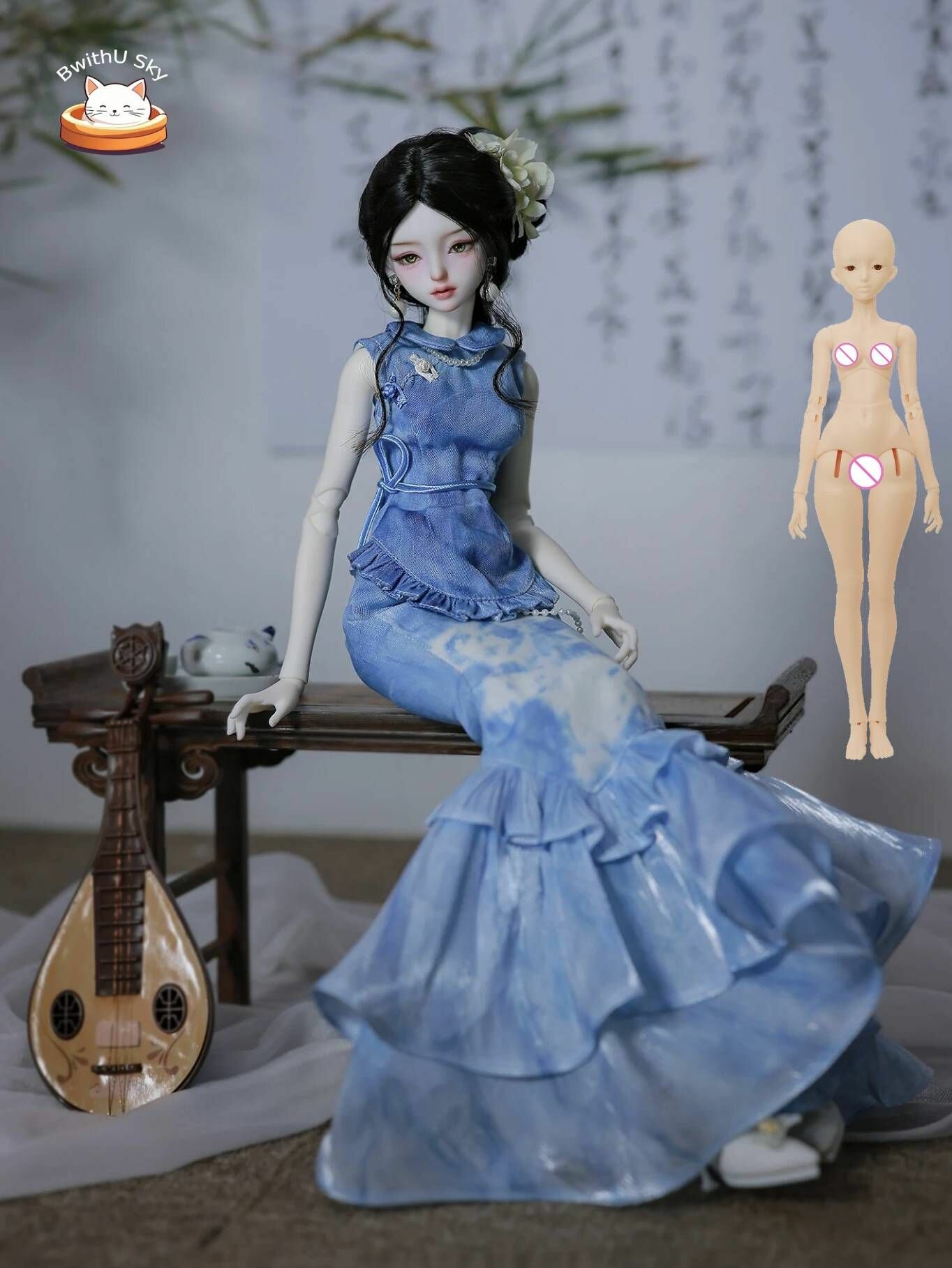 Кукла BwithU! Sophia 1/4 обнаженная кукла с нормальной кожей, без макияжа, без аксессуаров