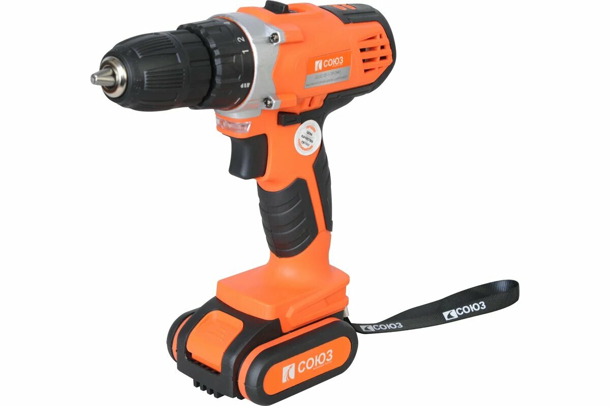 Аккумуляторный шуруповерт СОЮЗ ДШС-12-1-ПРОМО, 12В, быстрозажимной патрон, лампа подсветки