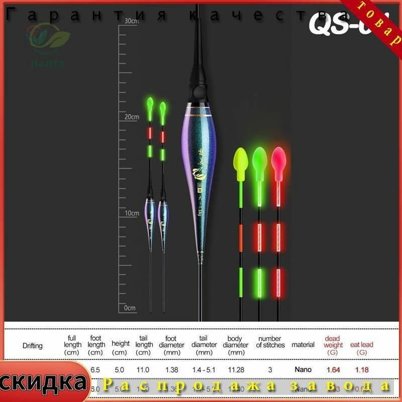 Умный светодиодный поплавок для рыбалки — яркая видимость, точный сигнал поклевки, устойчив к ветру и волнам!