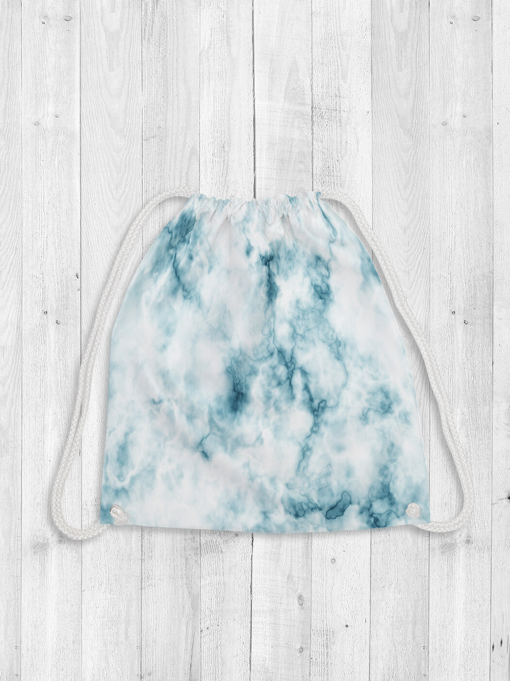 Сумка рюкзак-мешок JoyArty "Облачный мрамор" для обуви и вещей, 38x40 см