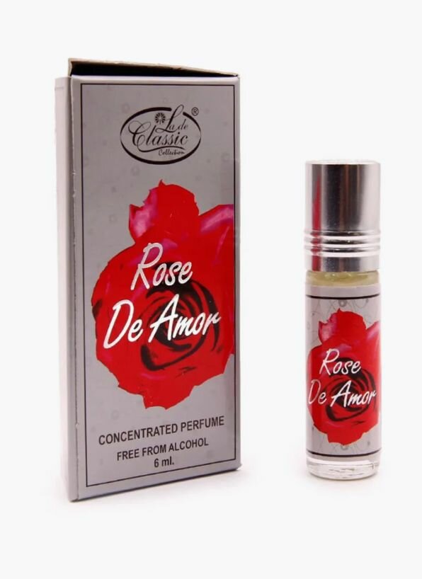 Al Rehab Парфюмерное масло Rose de Amor, 6 мл
