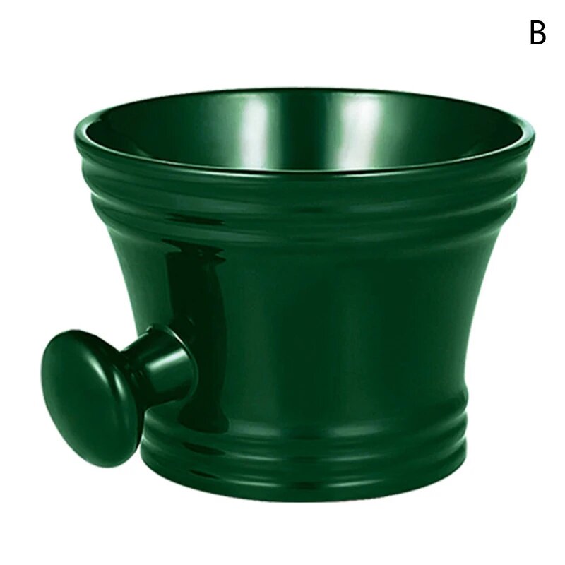 Пластиковая чаша для бритья черная/зеленая B