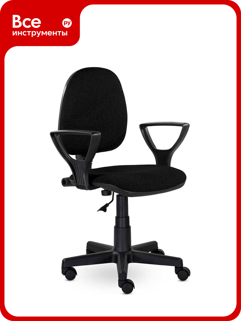 Кресло UTFC Метро Гольф С11 черное МетроГольфЛ3, для небольших офисов