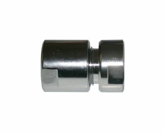 Муфта с обратной резьбой сталь хром для полотенцесушителя 1"вн-1"вн