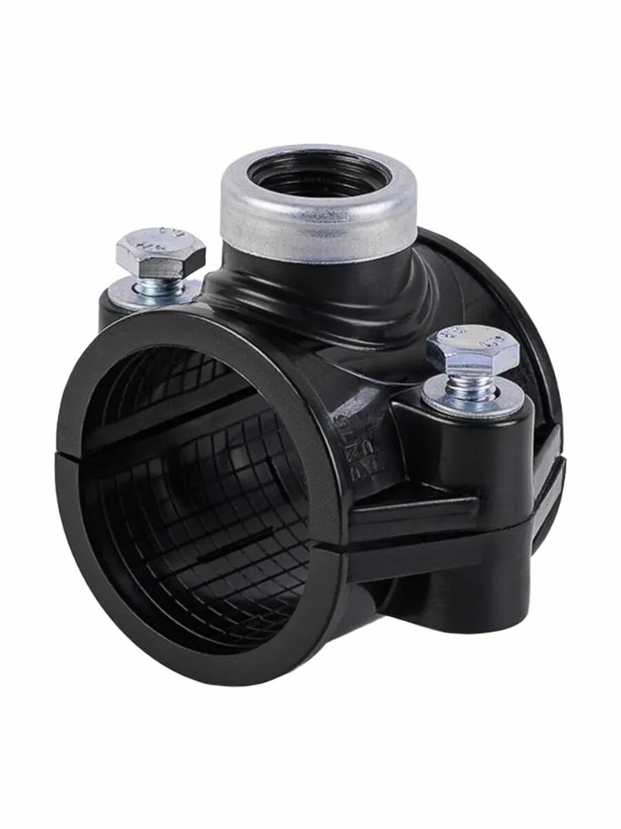 Седелка на трубу ПНД хомут врезка водоотвод 50 х 1 1/4" Poelsan