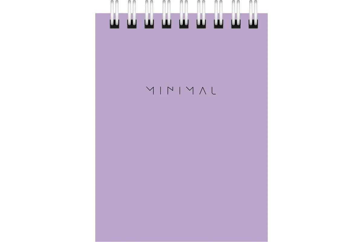 BRAUBERG Блокнот формат А7 75х105 мм, 40 л, гребень, картон, клетка Minimal Pastel 116431