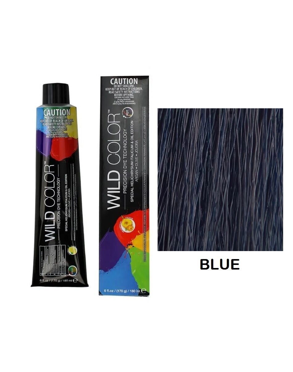 Wild Color Стойкая краска для волос 180 мл - Wild Color B BLUE Синий
