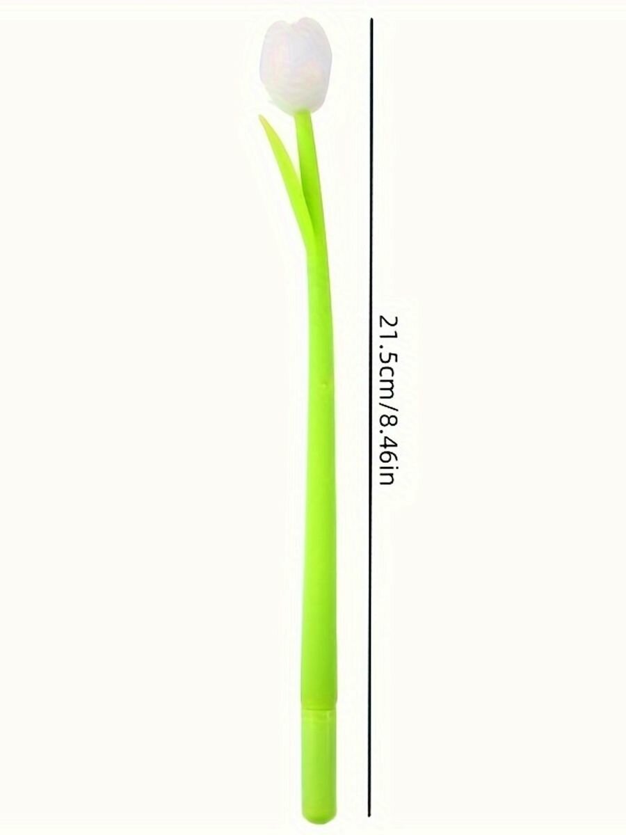 3 гелевые ручки с тюльпанами меняют цвет (черные чернила), для школы, офиса, подарок
