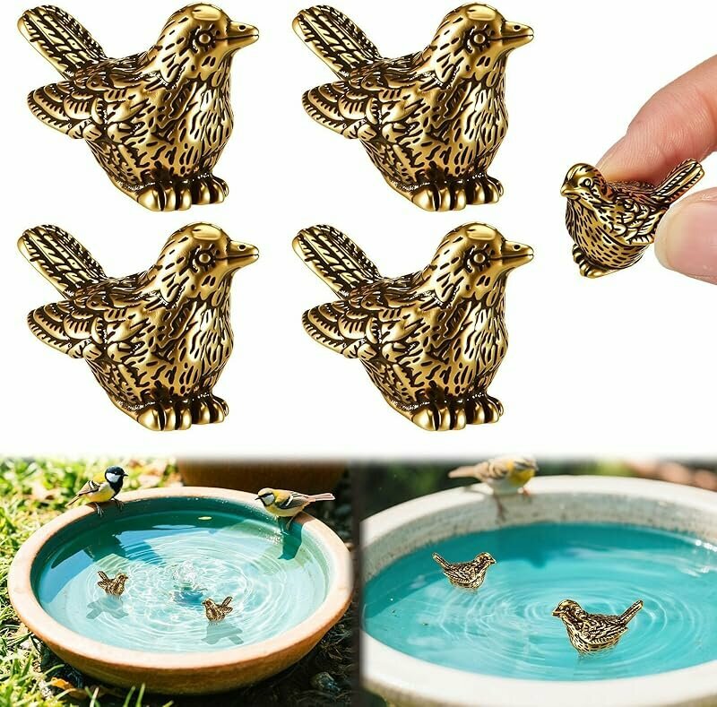 Орнаменты для ванны в форме птицы из меди (4 шт.)