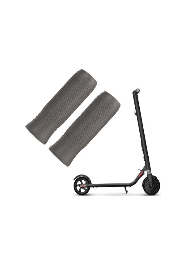 Пара силиконовых чехлов на руль серого цвета для Ninebot ES1/ES2/ES3/ES4