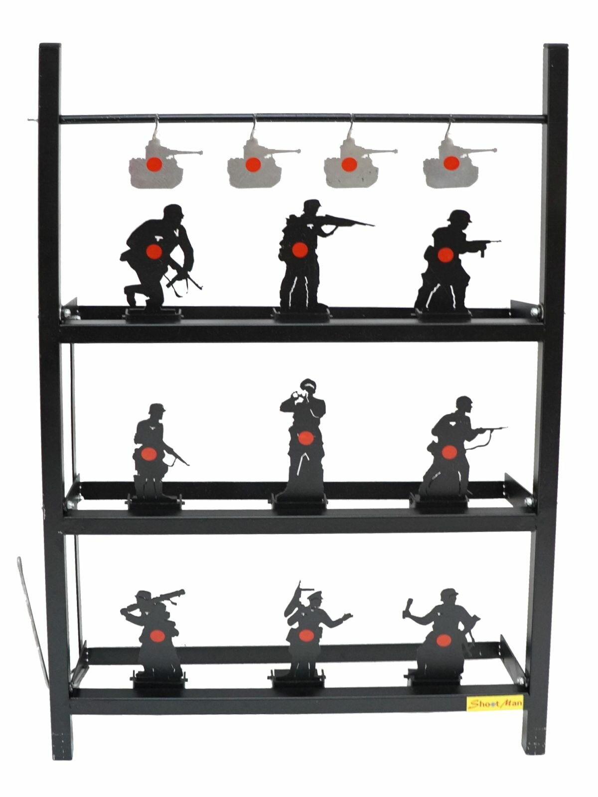 Мишенный комплекс дачный "Солдаты", металл, 50x70 см, черный