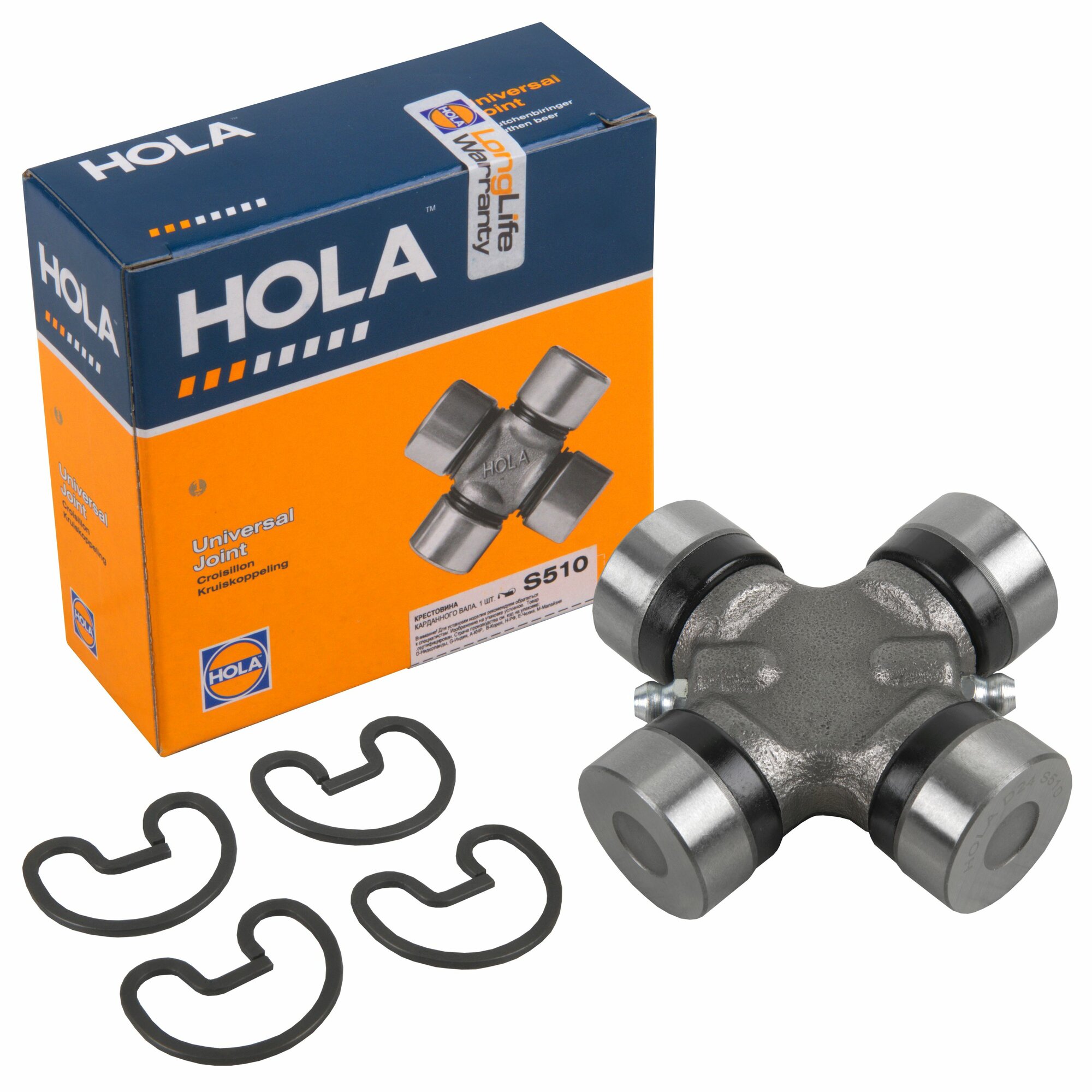 Крестовина карданного вала обслуживаемая HOLA S510 для LADA Niva, NISSAN Pathfinder, FORD Transit, LAND ROVER