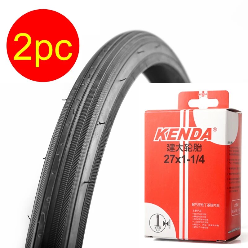 Шины Kenda 27x1-1/4 32-630 для прогулочных велосипедов 2pc tire tube