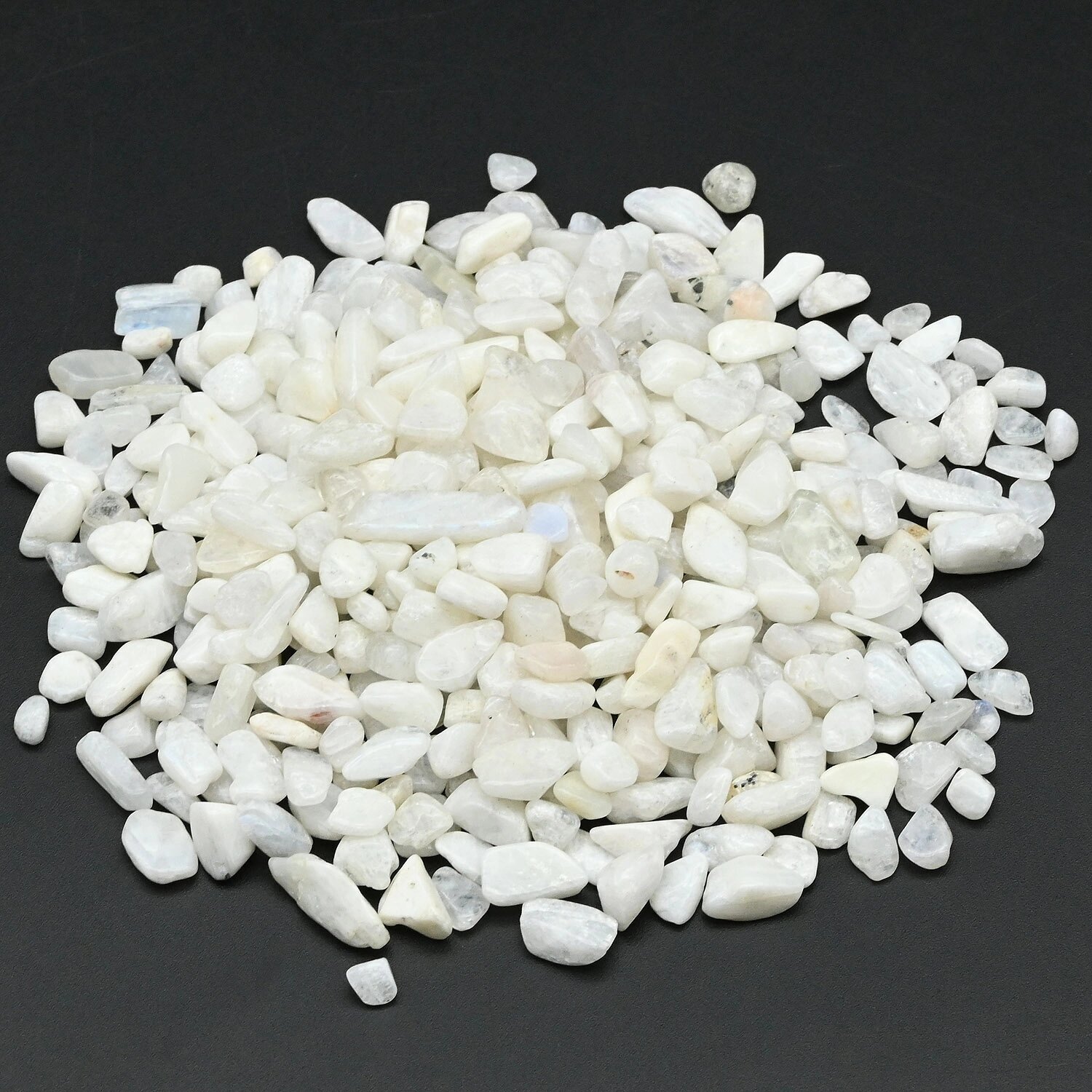 Адуляр галтовка фракция 5-10мм, упаковка 100г .