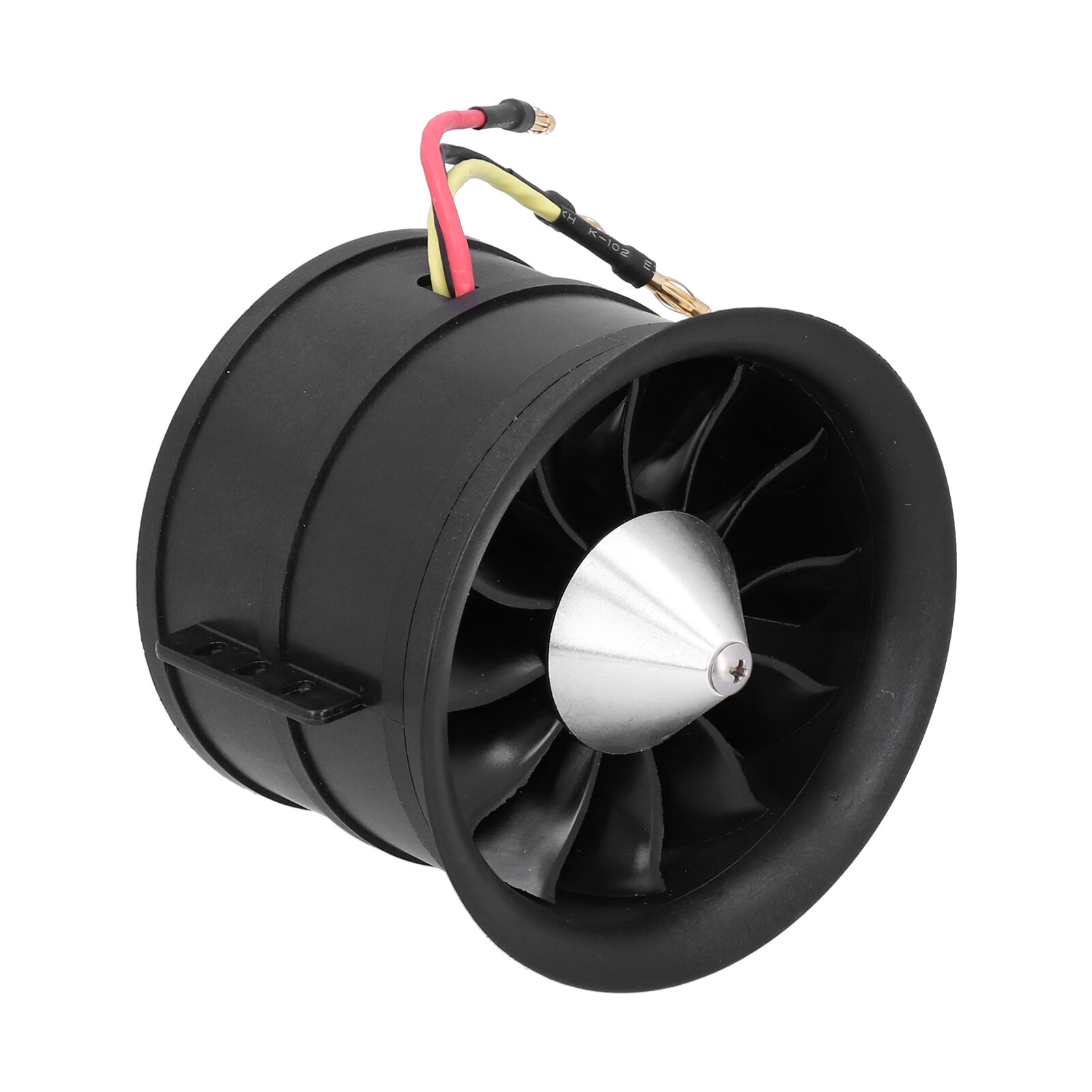 RC 90 мм электрический канальный вентилятор 12 лопастей канальный вентилятор с бесщеточным двигателем для радиоуправляемых самолетов черный 1550KV
