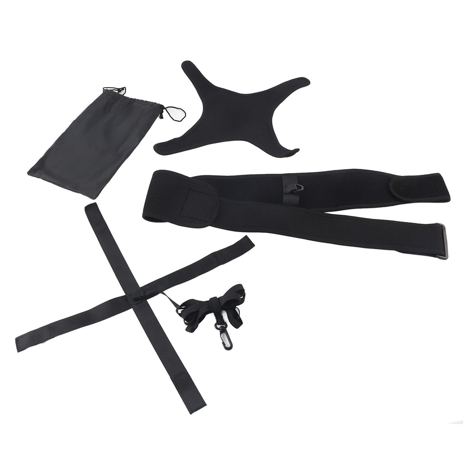 Тренажер для футбольных ударов, помощник для одиночной тренировки по футболу — свободные руки с регулируемым поясным ремнем