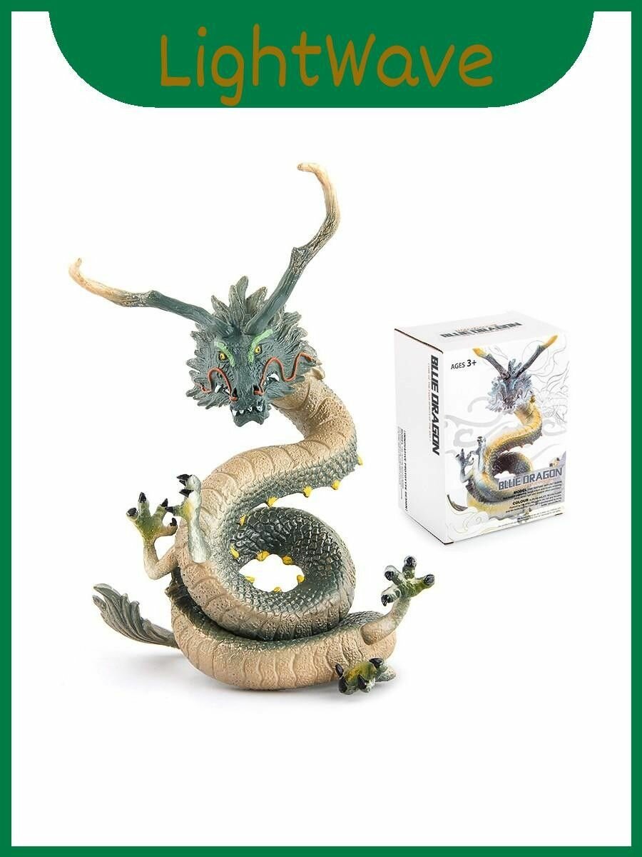 Модель мифического животного exquisite pvc дракон феникс белый тигр черная черепаха, зеленый