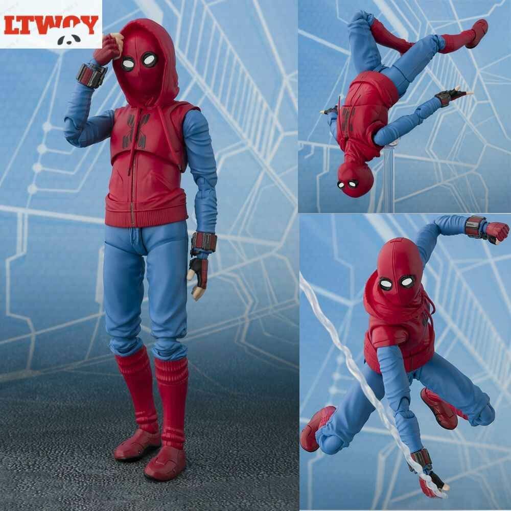 Фигурка Человека-паука Marvel SPIDER-MAN Самодельный костюм Возвращение домой 14 см-LYY