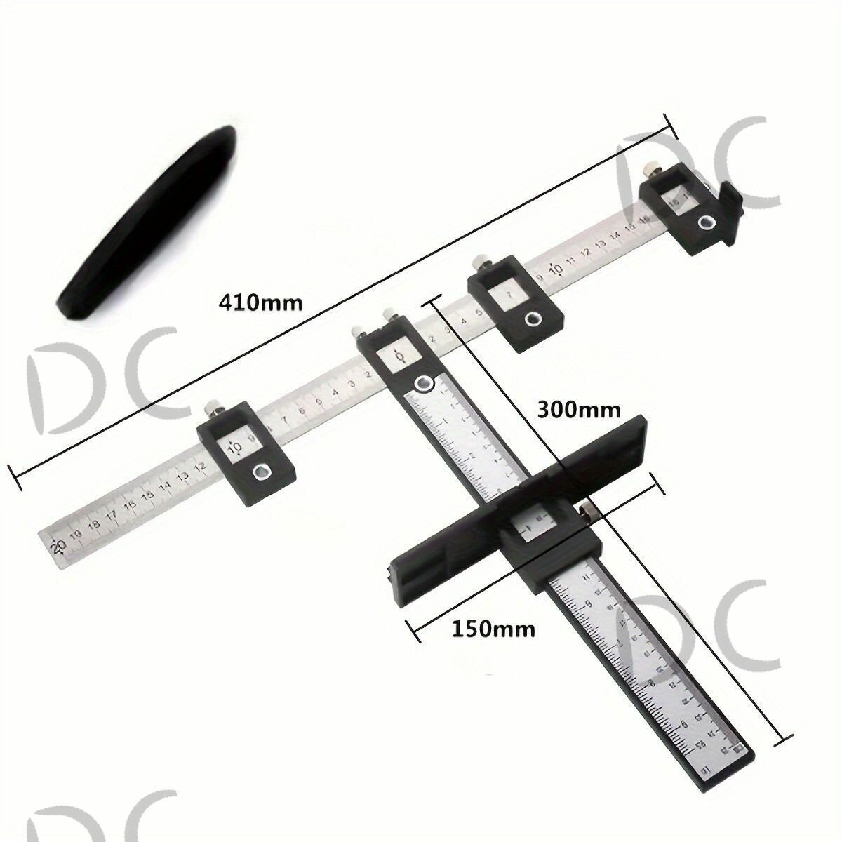 Локатор отверстий 410мм х 310мм, Металл, кондуктор для сверления мебельный