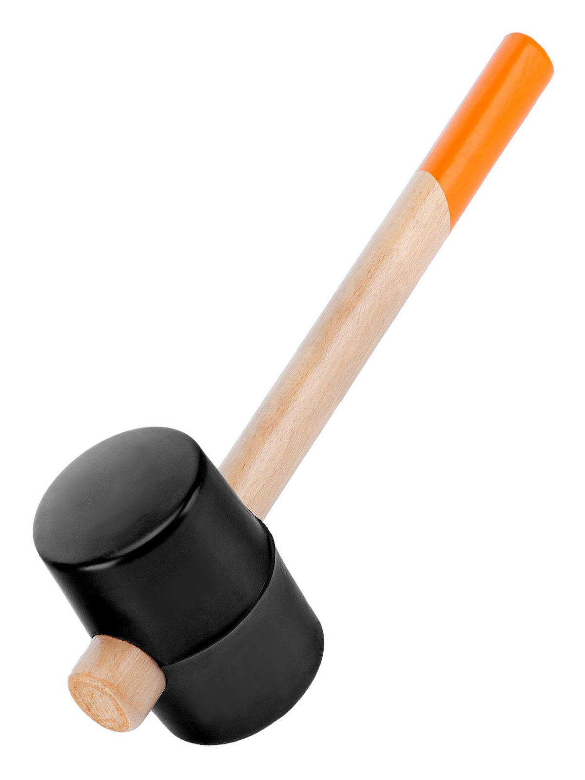 Киянка резиновая 910 г Sparta, черная резина, деревянная рукоятка с защитным покрытием, для плитки, 111605