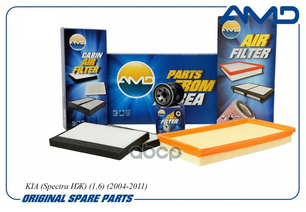 Комплект фильтров Spectra ИЖ 3 шт масл, возд, сал AMD арт. AMDSETF77