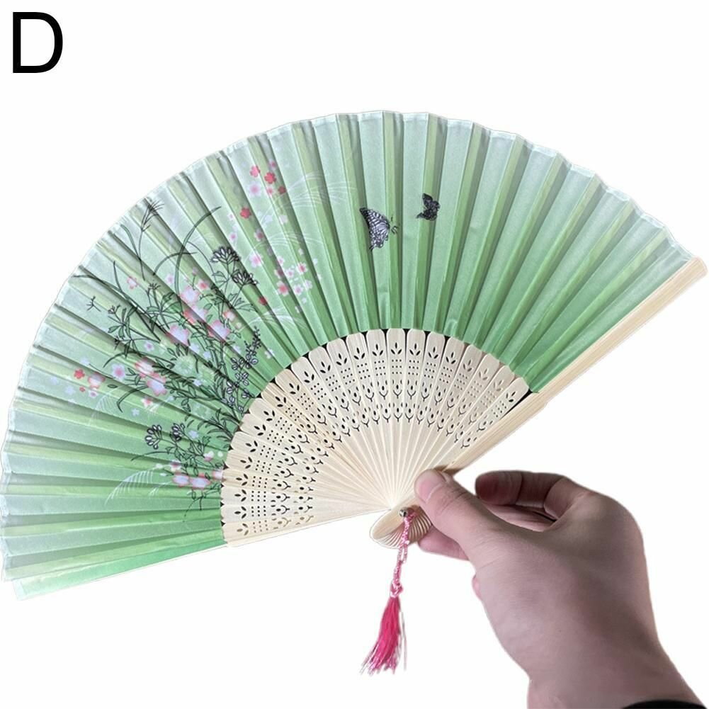 Изысканный складной веер из бамбука в китайском стиле, подойдет в качестве подарка