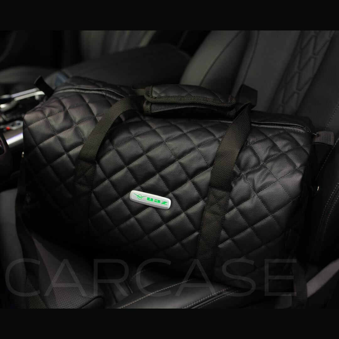 Автомобильная сумка органайзер в багажник для Uaz, Автосумка в машину из экокожи Уаз