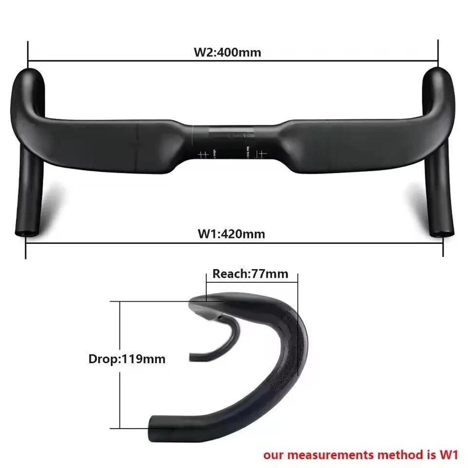 RXL SL Руль для дорожного велосипеда Black Line 420mm