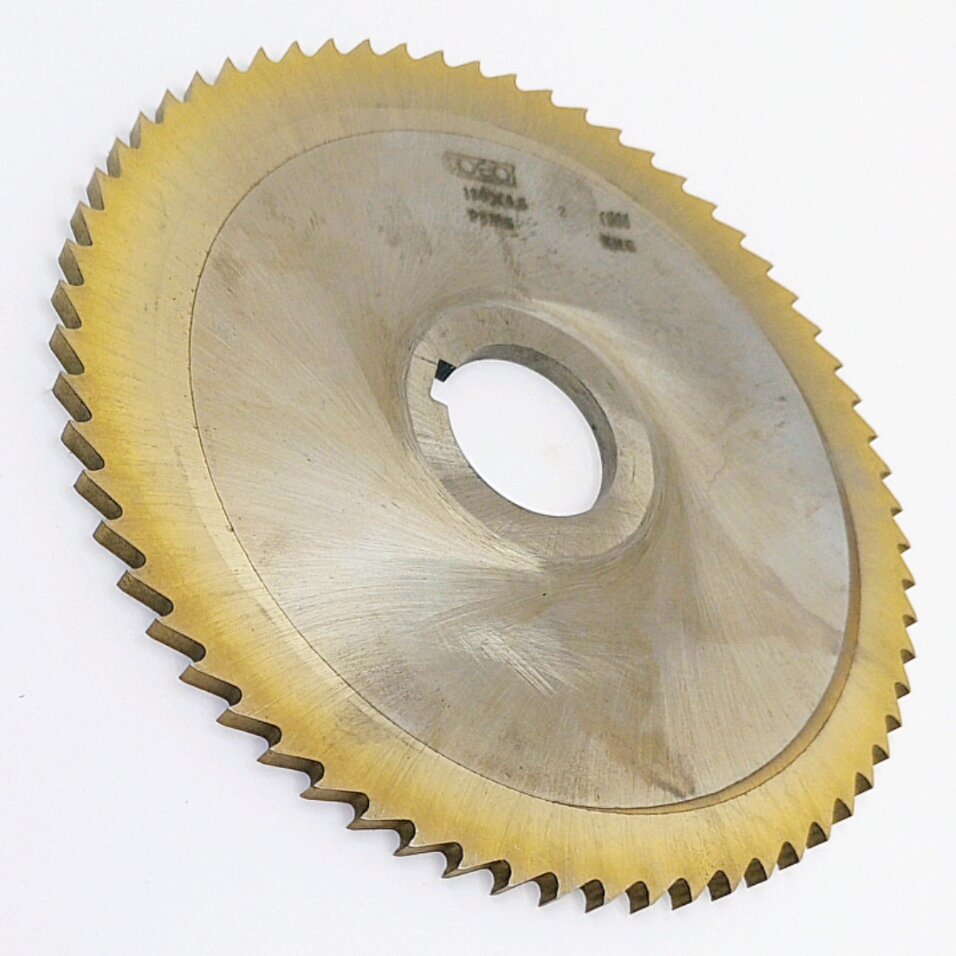 Фреза дисковая 2254-1308 отрезная/прорезная 160х4,5 z-64 Р6М5 (Тип2, форма зуба- 2, посадка-32мм, шпон паз-8мм, ступица-d48мм) с покрытием, ГОСТ 2679-93