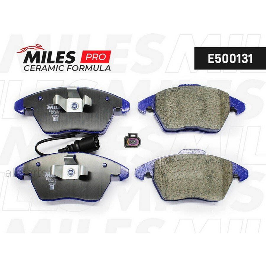 MILES E500131 Колодки тормозные AUDI A3/VW G5/PASSAT 06-/TOURAN/CADDY 04- пер. Ceramic PRO