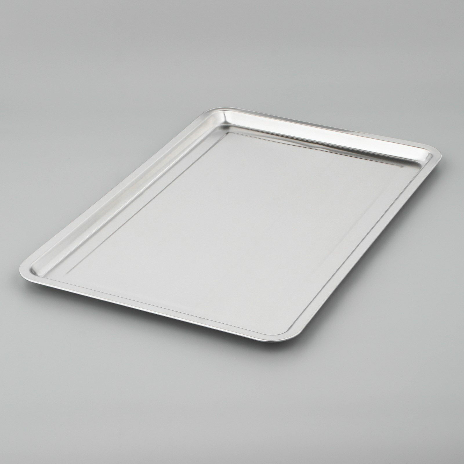 Поднос из нержавеющей стали, 59.5x39.5x1.5 см, форма: прямоугольник