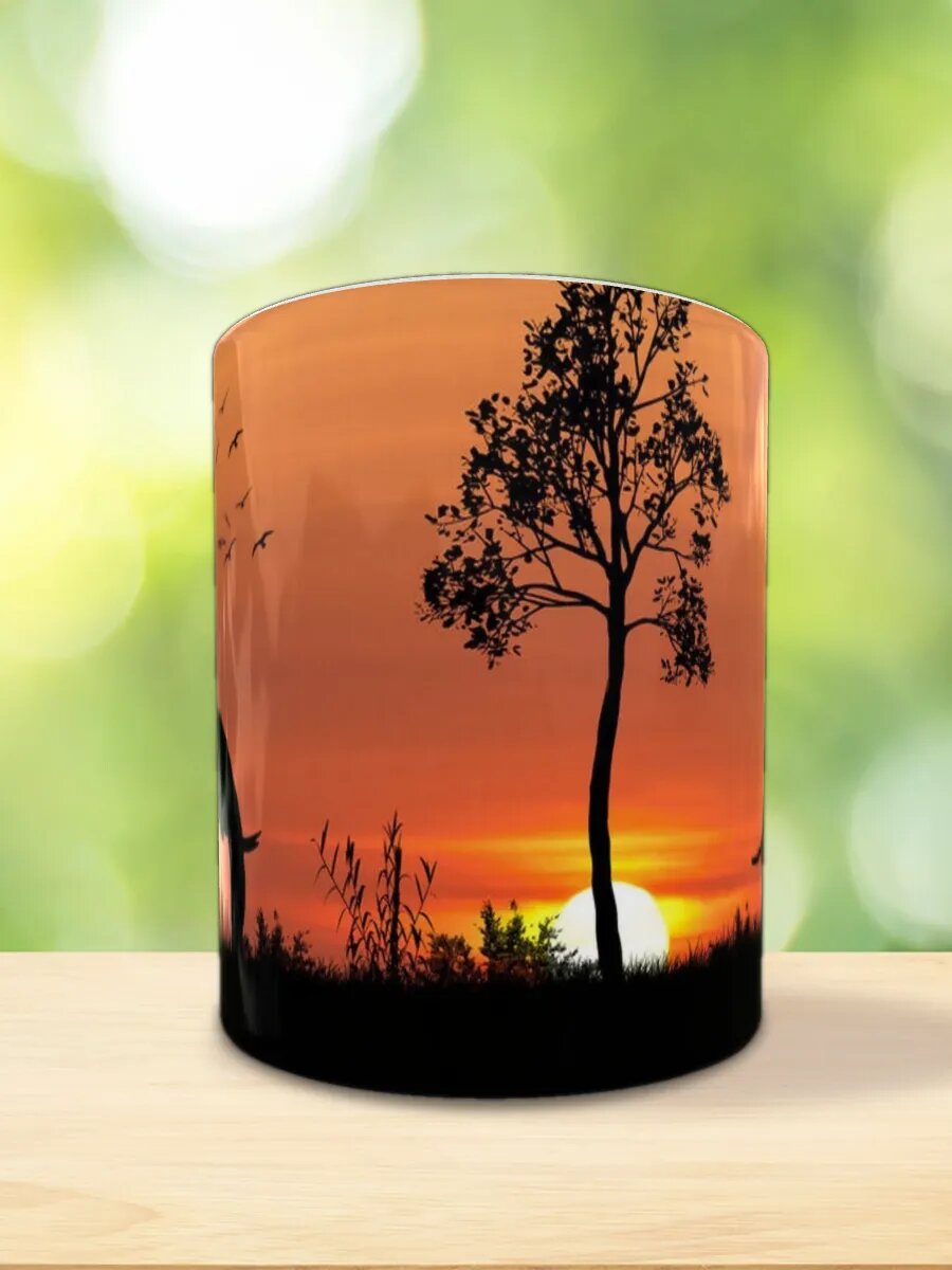 Кружка Слоны в саванне