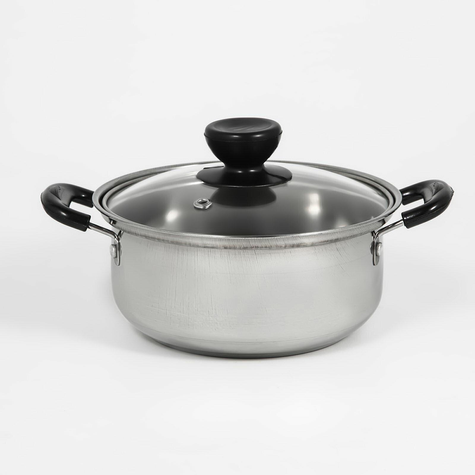 Кастрюля Promo, 900 мл, 16x7 см, нержавеющая сталь, тип плиты: для газовой плиты