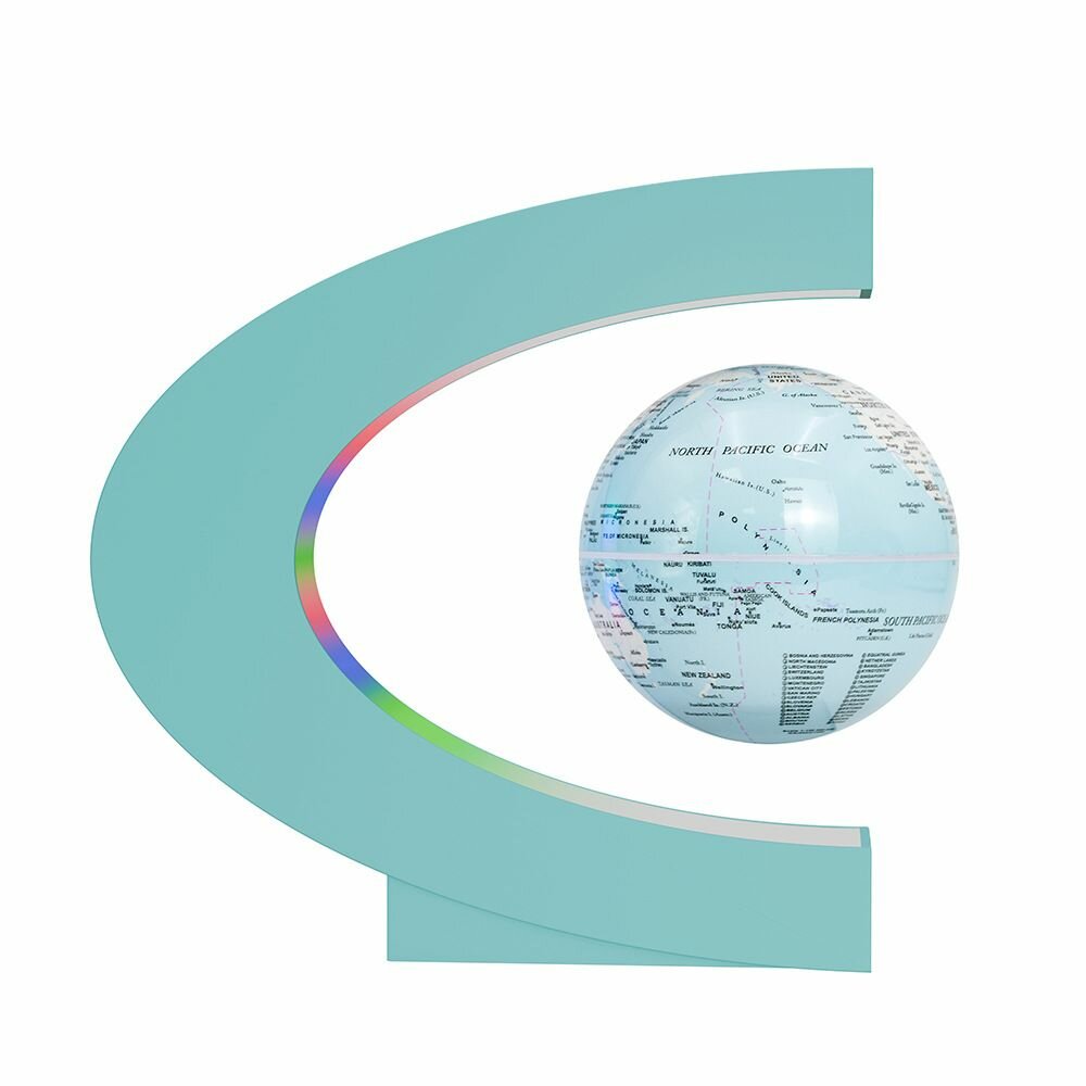 Левитирующий глобус, светильник-ночник детский с подсветкой. Светильник декоративный парящий глобус 1 шт, синий