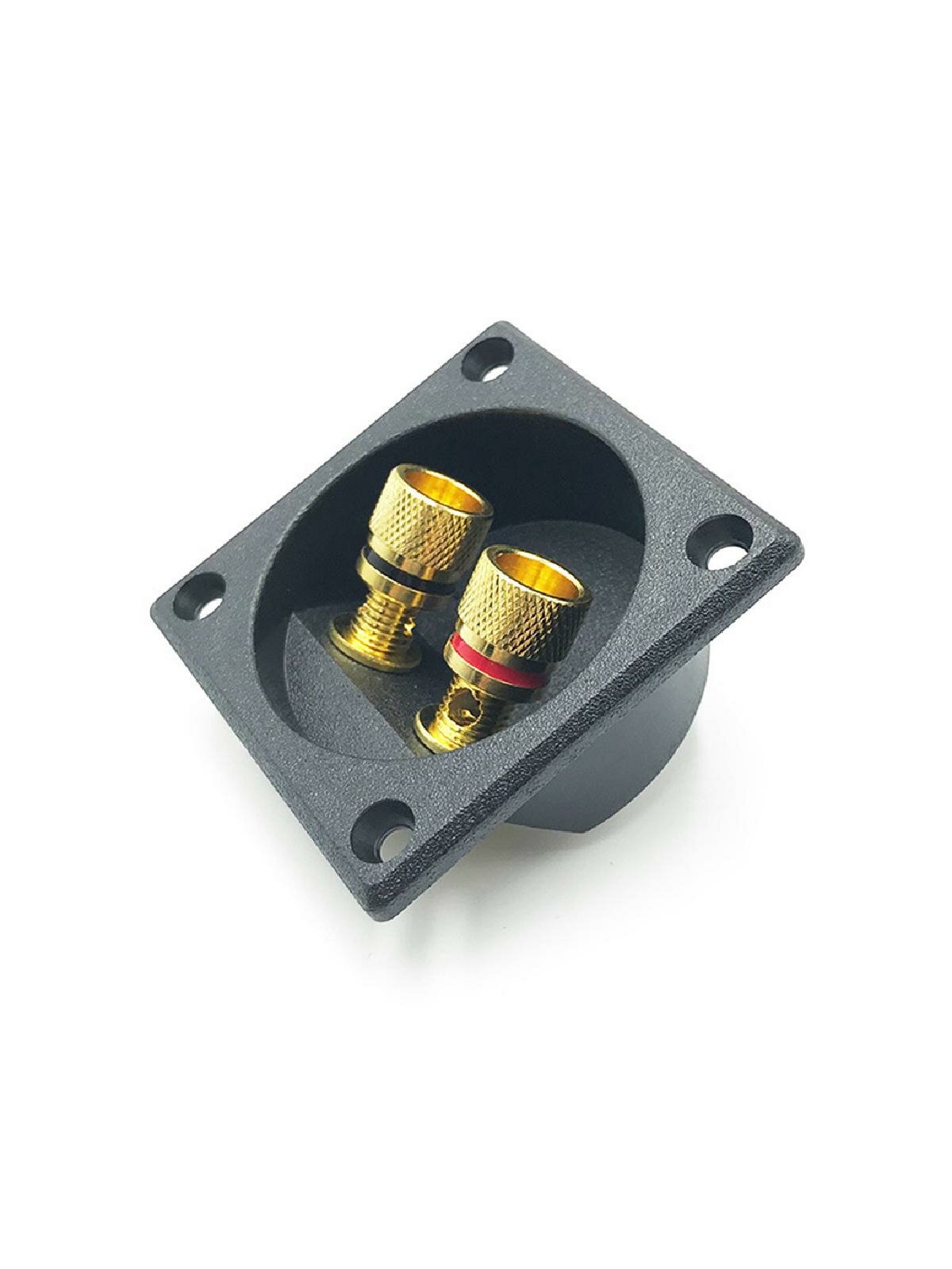 Клеммная колодка из чистой меди, квадратная распределительная коробка, банановая розетка, клемма динамика, соединительная коробка динамика, аксессуары для динамиков