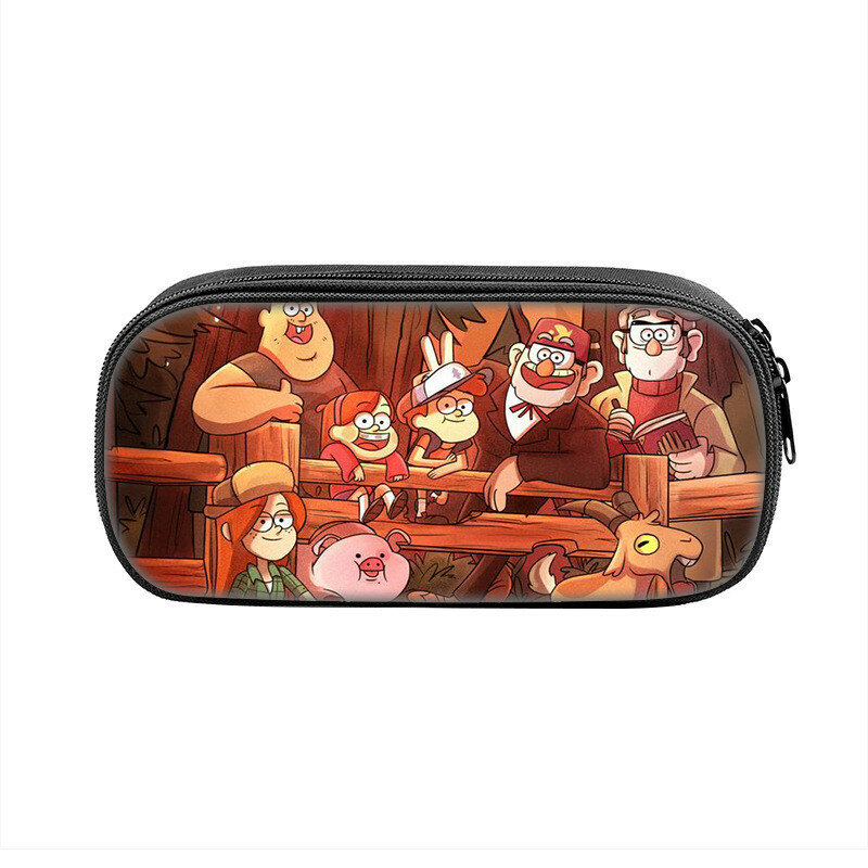 Гравити фолз персонаж пенал большой объем прочный нейлон для школы и дома стиль 5