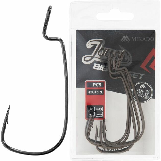 Офсетный крючок Mikado JAWS BIG №5/0 (5шт.)
