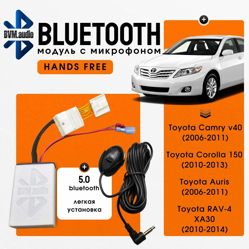 Bluetooth-модуль BVM.audio Toyota / Lexus с микрофоном (HandsFree)